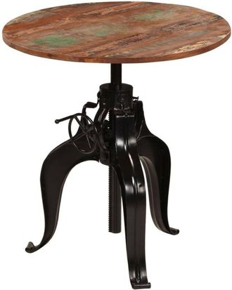 vidaXL Bartisch Altholz Massiv 75x(76-110) cm Vidaxl 851082