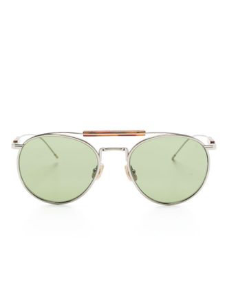 Brunello Cucinelli Getönte BC2004ST Pilotenbrille - Silber