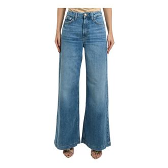 Guess Femme, Jeans, Bleu, Taille: W32 Jean Large en Coton Stretch