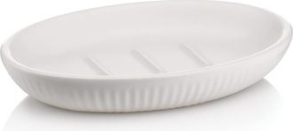 KELA Seifenschale 4er Set, Wei&szlig; (Off-white), 13,5x9,5cm