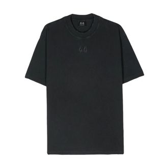 44 Label Group Homme, Tops, Noir, Taille: M T-shirt Homme Col Rond en Coton Bio