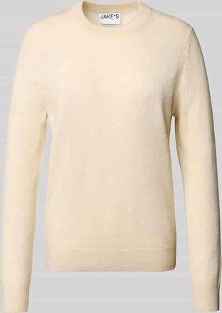 Jake*s Casual Strickpullover aus Kaschmir mit Rundhalsausschnitt