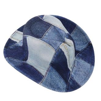 Supvox Chapeau Western en Jean Délavé pour Femme Style Fedora Vintage à Large Bord Taille Moyenne Couleur Bleu Clair Costume Western et Fêtes DAutomne-Hiver