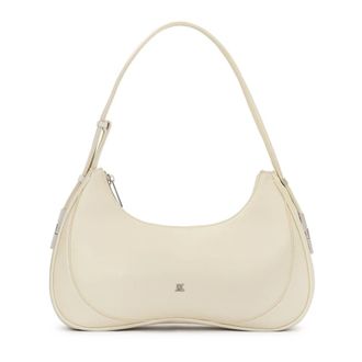 Kazar Cremefarbene Baguette-Handtasche mit silberner Hardware - - Bags - Damen - Beige - ONE SIZE