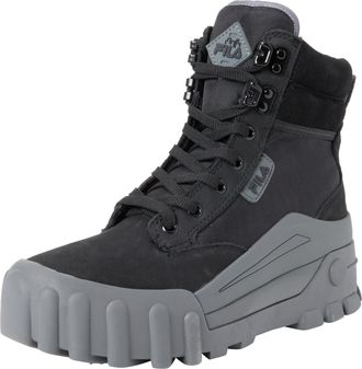 Fila Damen GRUNGELUTION mid wmn Mode-Stiefel, Black-Dark Shadow, 39 EU