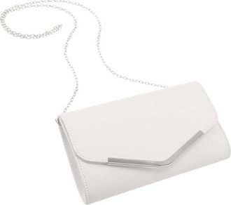 Holibanna Pochette Blanche Avec Cha&icirc;ne Pour Femmes Sac &agrave; Main De Soir&eacute;e Accessoire De Mariage Et Cocktail