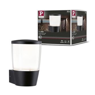 Paulmann 94740 Au&szlig;enleuchte Wandleuchte Bako seewasserresistent IP44 110x140mm max. 20W 230V Anthrazit Alu Ohne Leuchtmittel E14