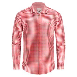 Stockerpoint Trachtenhemd OC-Martl | kariert | Comfort Fit XXL Rot