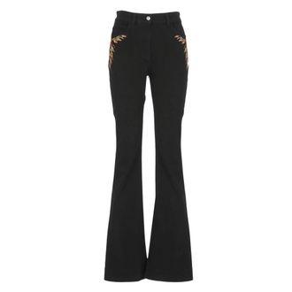 Etro Schwarze Jeans aus Baumwolle mit floraler Stickerei - - Jeans - Damen - Schwarzk - W28