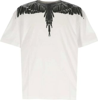 Marcelo Burlon Homme, Tops, Blanc, Taille: XL Icon Wings T-Shirt