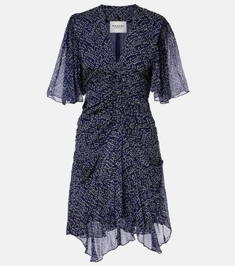 Isabel Marant Robe Vivienne imprim&eacute;e en mousseline