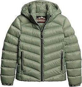 Superdry Hooded Fuji Padded Jacket Veste, Vert Jade Clair, 38 Femme