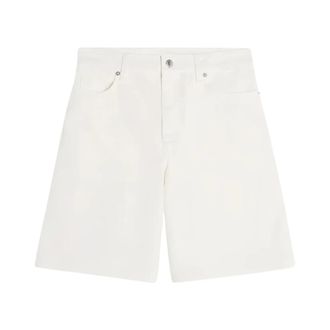 Maison Kitsun&eacute; Denim Shorts - - Shorts - Damen - Wei&szlig; - W24