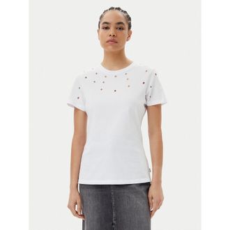 Silvian Heach T-Shirt GPP25070TS Wei&szlig; Regular Fit