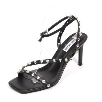 Steve Madden Glitzed Black/Silver Sandale mit Nieten und Strass - - Shoes - Damen - Schwarzk - 36 EU
