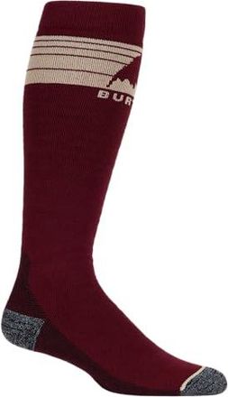 Burton Chaussettes poids moyen embl&egrave;me pour homme, rouge profond, Medium