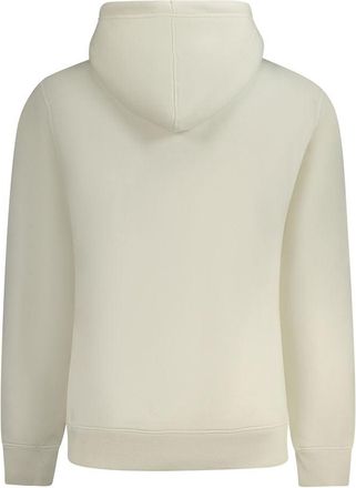 Calvin Klein Logo-Embroidered Cotton Hoodie - White