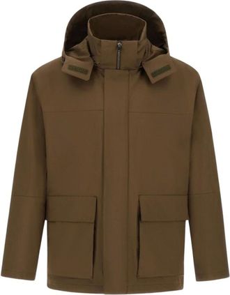 Herno Homme, Sport, Vert, Taille: XL Parka en Nylon L&eacute;ger Compact