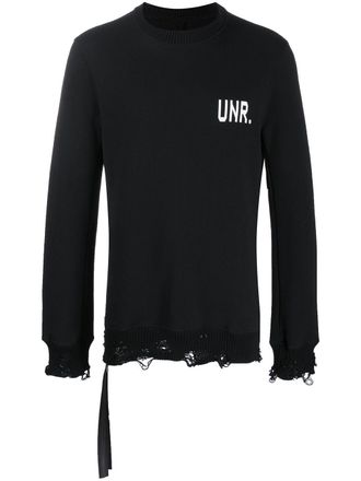 Unravel sweat &agrave; logo imprim&eacute; - Noir