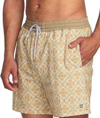 Billabong Good Times Layback Elastic Waist 16 inch Swim Trunks Maillot de Bain, Limonade, L Homme