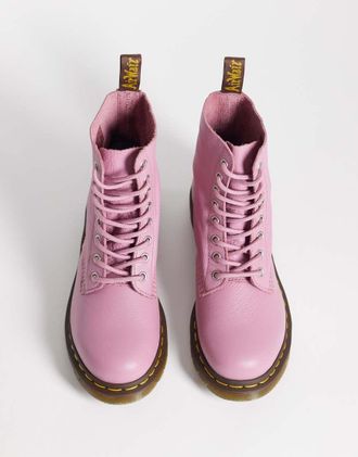 Dr. Martens Dr. Martens - Pascal 1460 - Bottes &agrave; 8 paires doeillets - Vieux rose