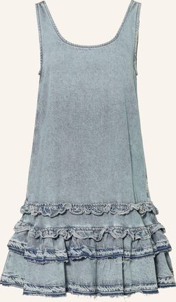 Ganni Jeanskleid Mit R&uuml;schen blau
