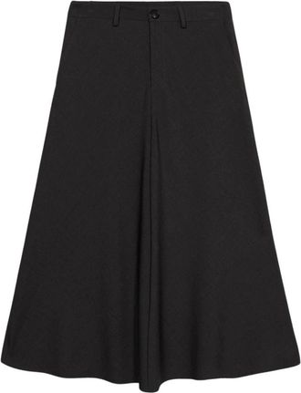 Oltre Femme, Jupes, Gris, Taille: 42 FR Jupe midi en flanelle