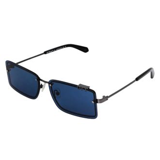 Off-white Off White - Tampa Rechteckig-Sonnenbrille f&uuml;r Herren/Damen Unisex (Blau)