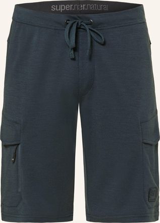 super.natural Sweatshorts Cargo Bio Mit Baumwolle blau