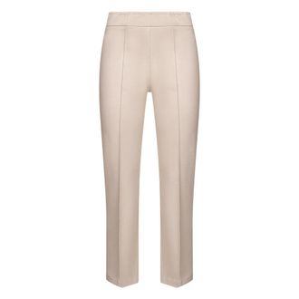 Blanca Vita Femme, Pantalons, Beige, Taille: 44 FR Pantalon Trompette Pioppo