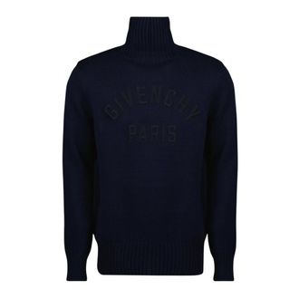 Givenchy Marineblauer Rollkragenpullover - - Knitwear - Herren - Blau - M
