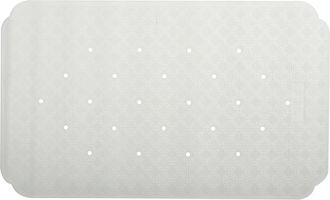 Spirella Duschmatte Ruby Badematte Duscheinlage antibakteriell rutschfest mit Saugnäpfen-Weiß-ca. 70 x 40 cm-Naturkautschuk, White