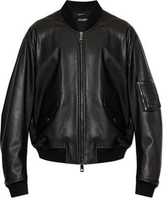 Dolce & Gabbana Homme, Vestes, Noir, Taille: L Bomber Jacket
