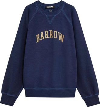 Barrow Barrow, unisex, Sweatshirts et sweats &agrave; capuche, Bleu, Taille: M Cotton Crewneck SweaT-shirt