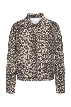 STUDIO UNTOLD Kurzjacke Leo-Blouson oversized Hemdkragen