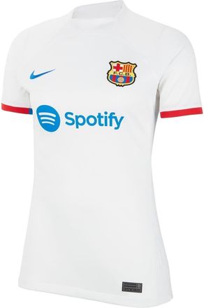 Nike Ausw&auml;rts-Trikot f&uuml;r Damen, FC Barcelona (Wei&szlig;/Uni Rot)