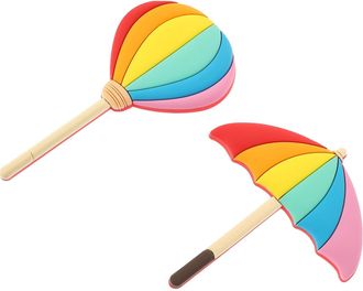 Artibetter SHINEOFI 2 St&uuml;ck Starke Magnetische Haken ohne Bohren Schadstofffrei f&uuml;r K&uuml;hlschrank T&uuml;r Schl&uuml;sselhalter Regenbogenfarben Cartoon Design Praktisch und