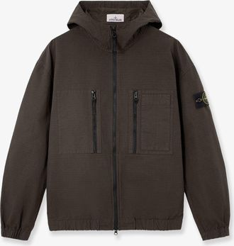 Stone Island Hooded organic cotton jacket - STONE ISLAND - gender_Man