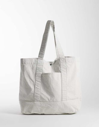 Carhartt Work in Progress Mercer - Tote bag &agrave; rayures - Gris