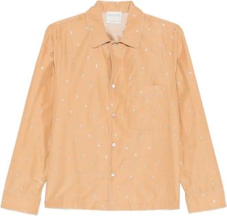 Forte_Forte chemise &agrave; poche &agrave; ornements - Tons neutres