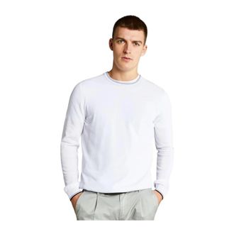 Fay Rundhals-Strickware - - Knitwear - Herren - Wei&szlig; - L