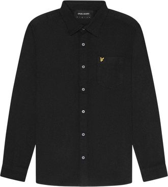 Lyle & Scott Hemd f&uuml;r Herren, Twill (Schwarz)