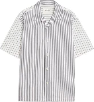 Jil Sander Homme, Chemises, Bleu, Taille: L Short Sleeve Shirt