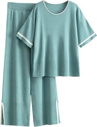 Generico Lot de 2 pulls dhiver confortables pour la maison, Vert menthe, Taille Unique