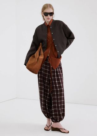 Mango Veste bomber en lyocell violet - Femme - XXL - MANGO