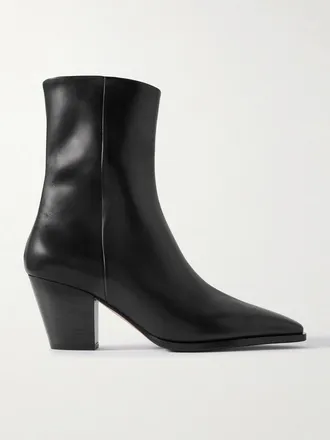 Aeyde Bottines En Cuir Hedvig - Noir