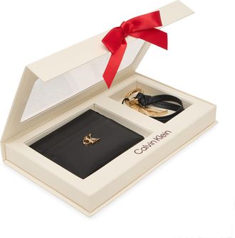 Calvin Klein Kartenetui und Schl&uuml;sselanh&auml;nger Set Calvin Klein Ck Cardcase + Ck Key Fob LV04F0000G Schwarz