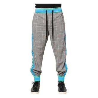Dolce & Gabbana Bunte Baumwoll Herren Jogger Sweatpants - - Trousers - Herren - Grau - M