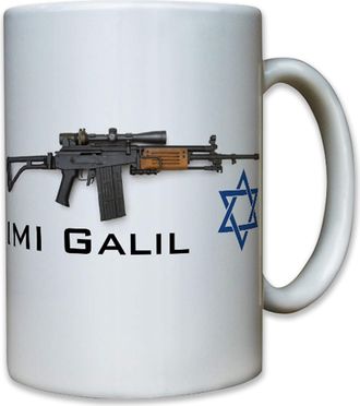 Copytec IMI Galil Waffe Sturmgewehr Israel Estland Davidstern Gewehr - Tasse 8002