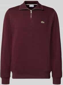 Lacoste Regular Fit Troyer aus reiner Baumwolle